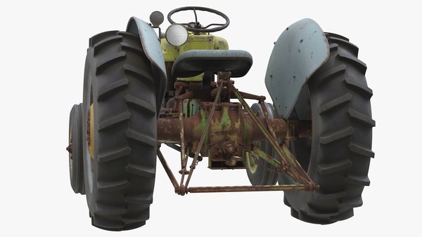 3D old vintage tractor model - TurboSquid 1571779