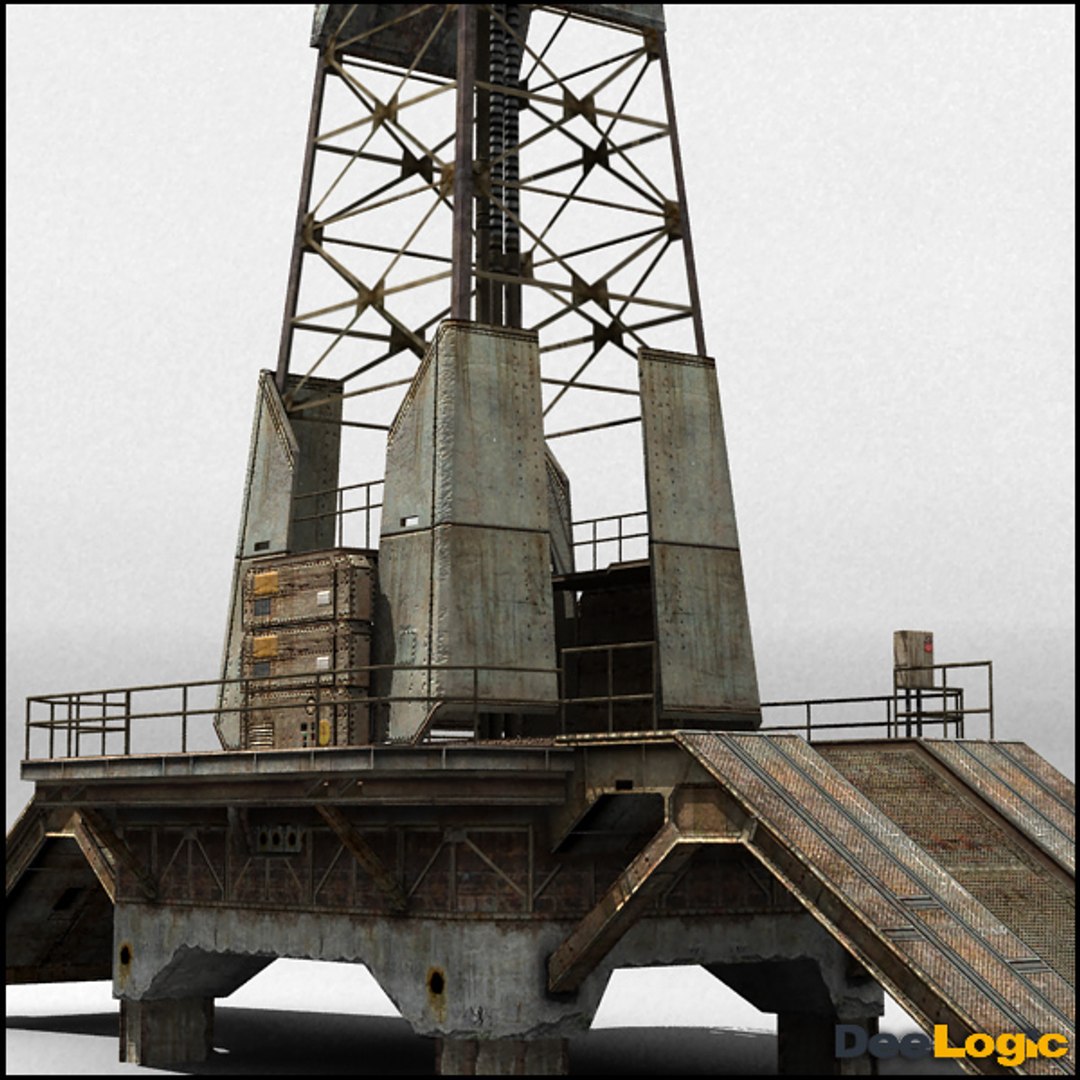 oil tower 3d 3ds