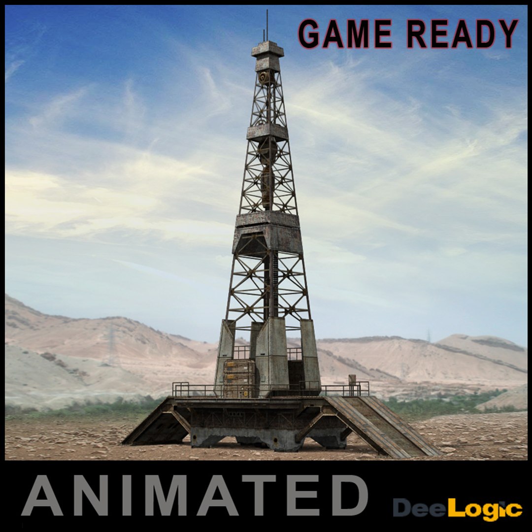 oil tower 3d 3ds