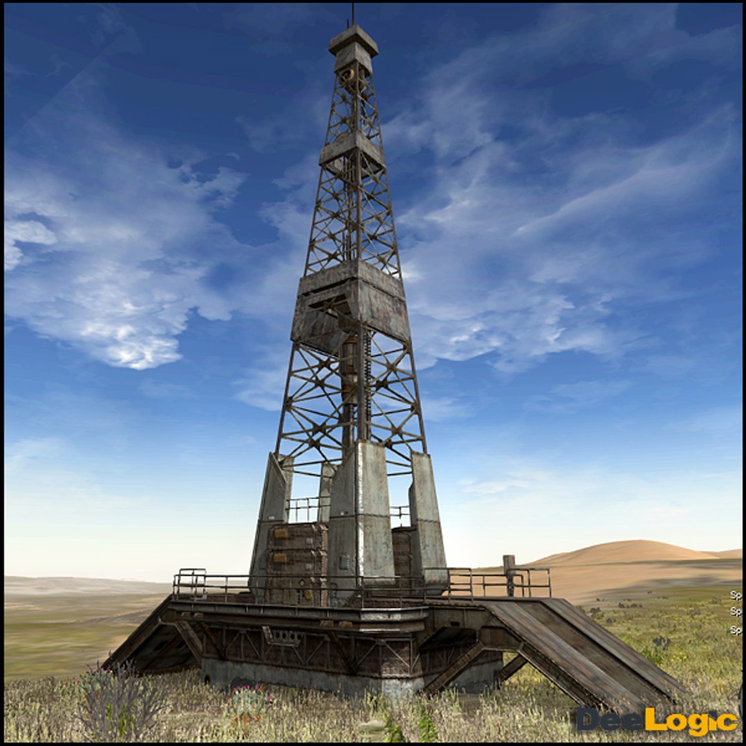 oil tower 3d 3ds