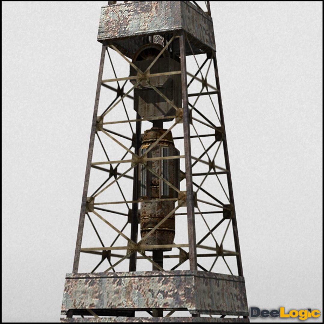 oil tower 3d 3ds