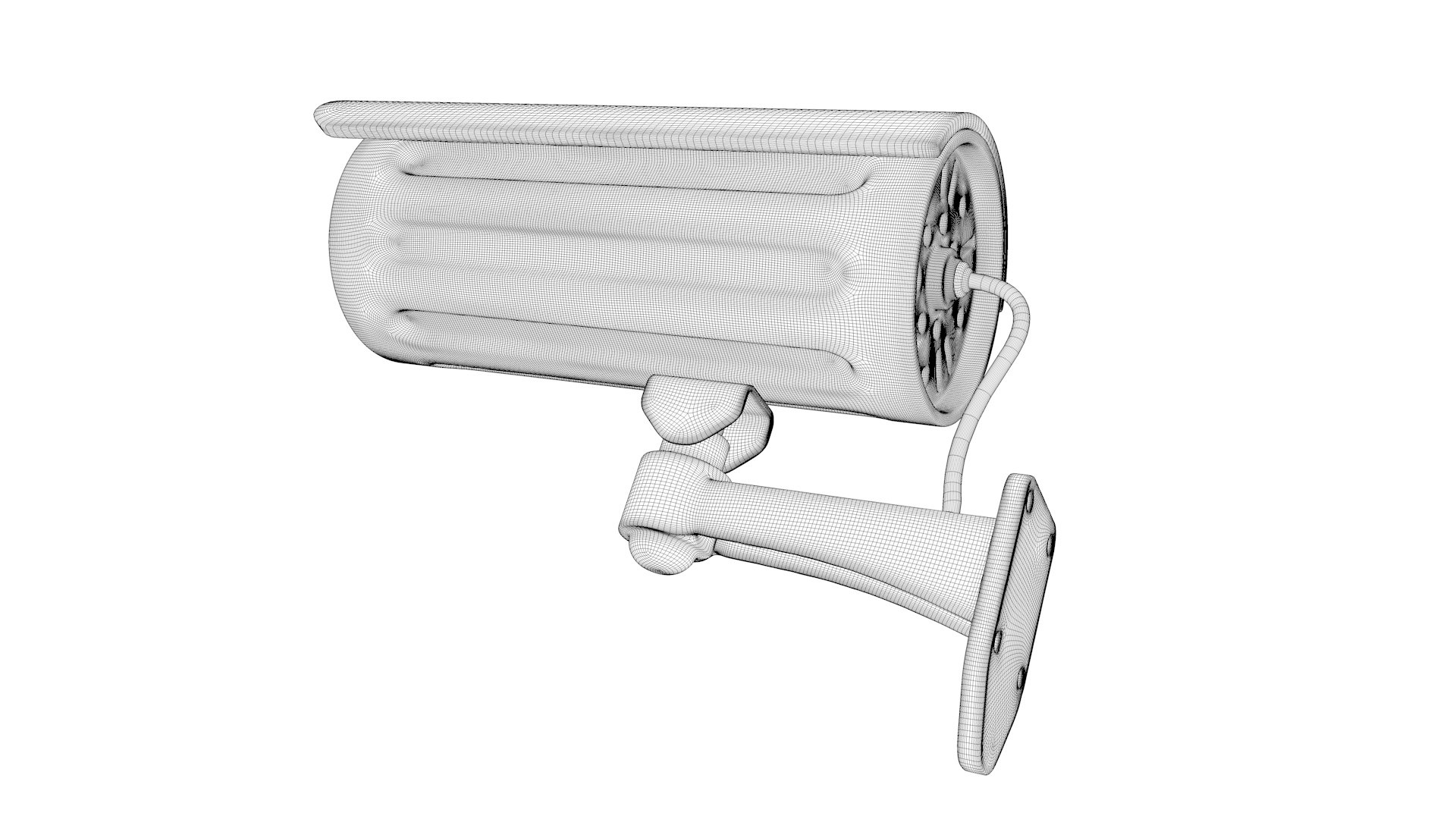 3D Two White Security Cameras model - TurboSquid 1754053