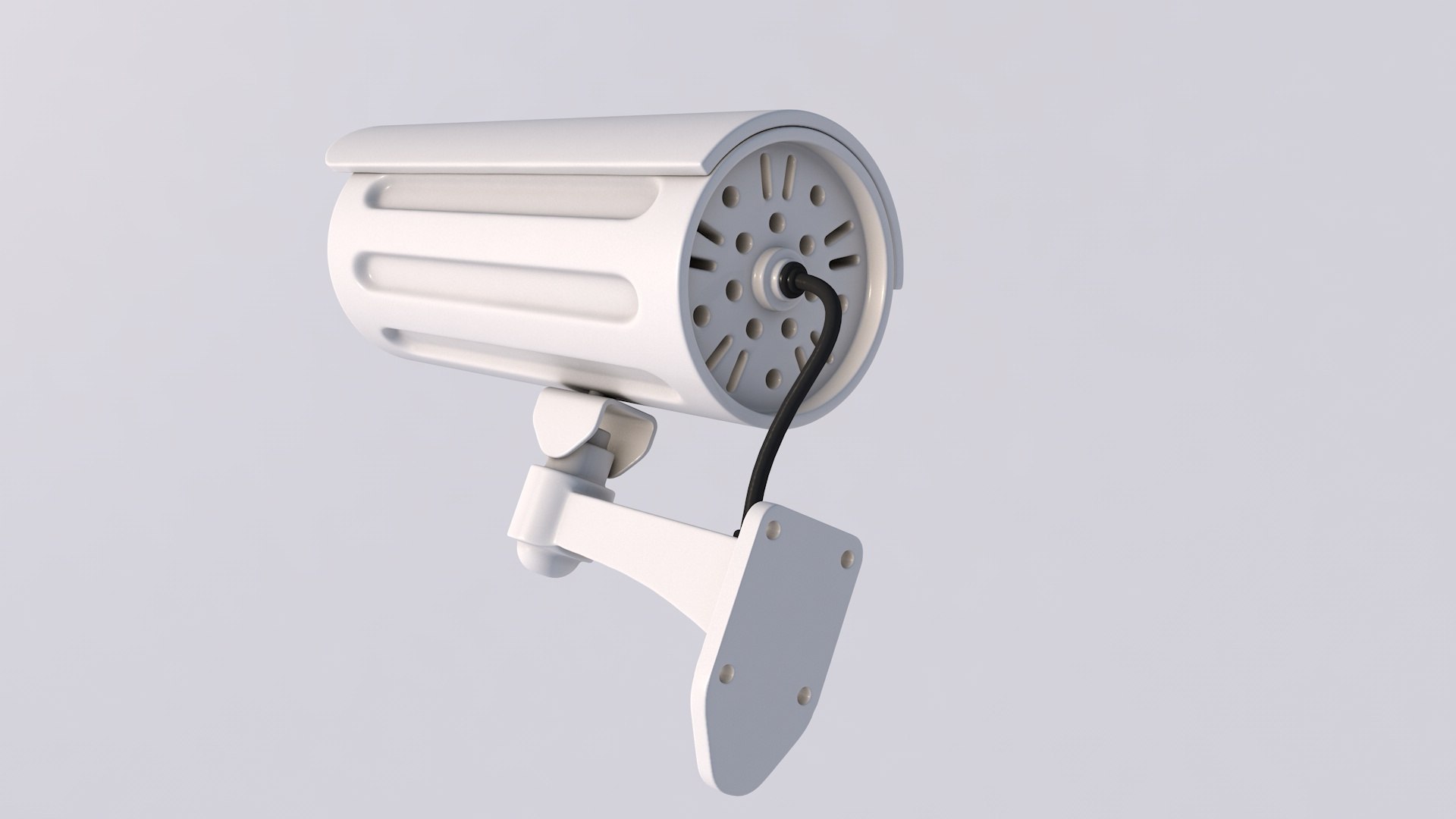 3D Two White Security Cameras model - TurboSquid 1754053
