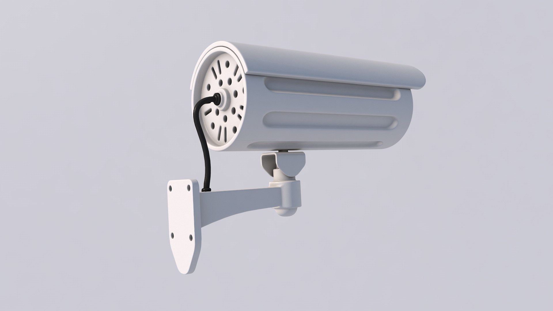 3D Two White Security Cameras model - TurboSquid 1754053