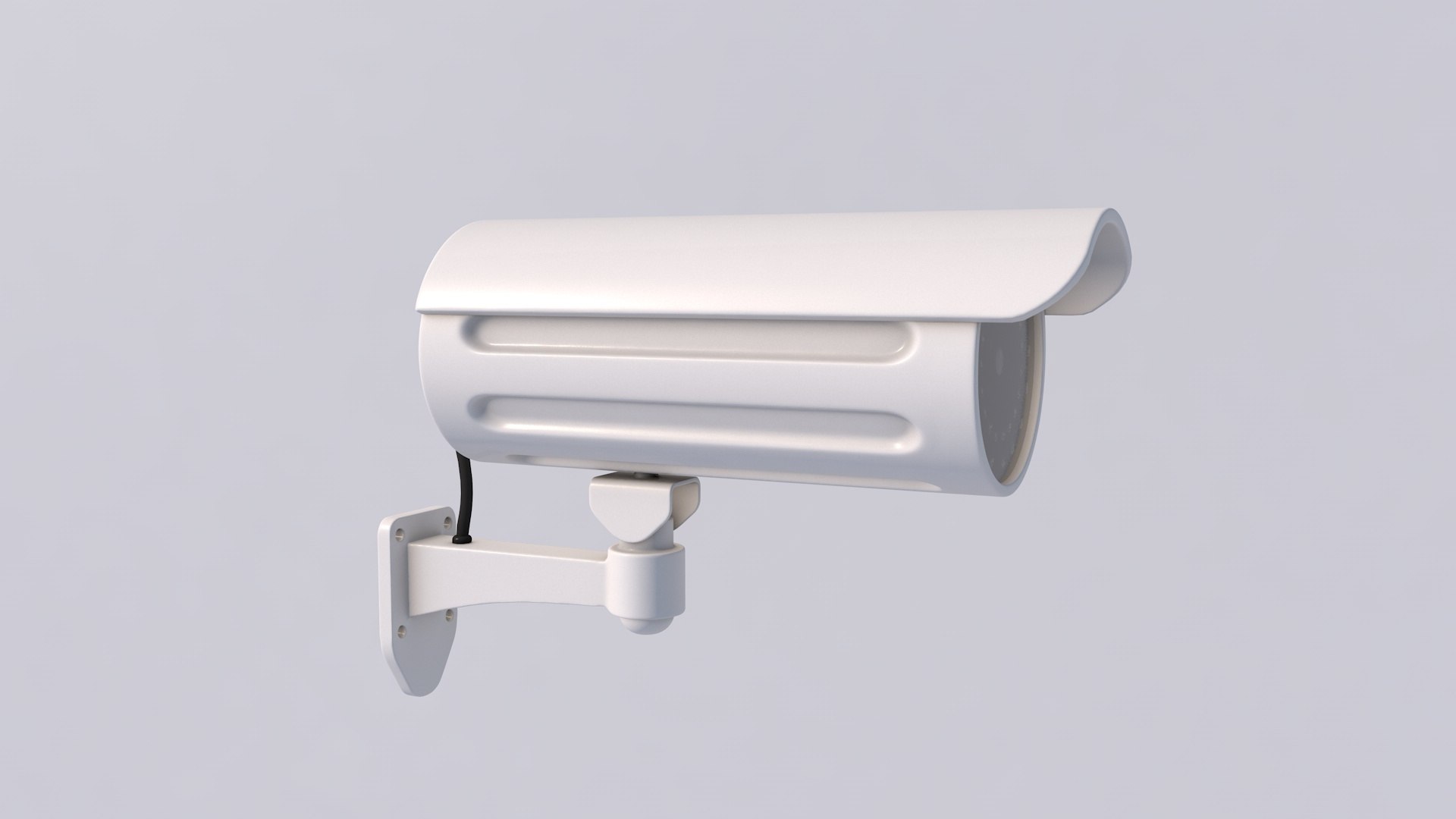 3D Two White Security Cameras model - TurboSquid 1754053