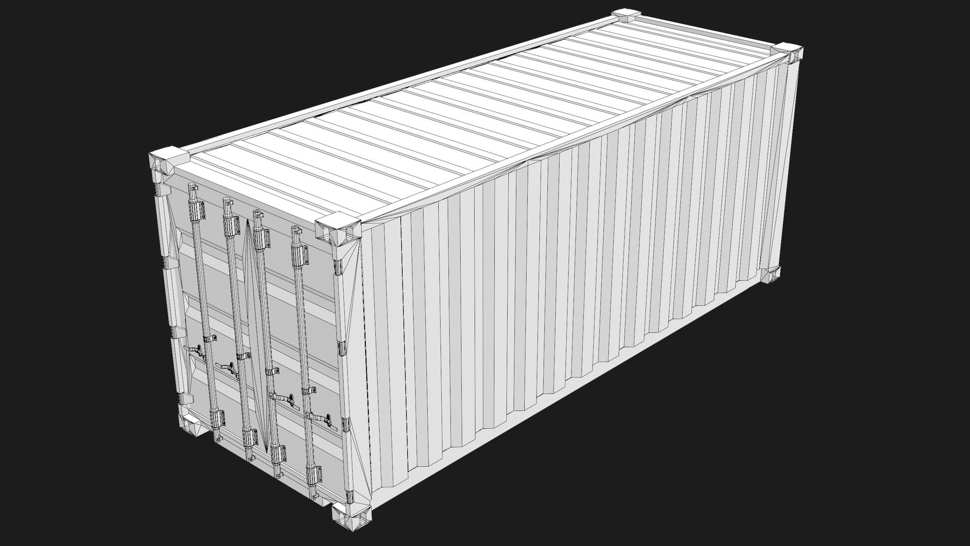 3D 24ft Shipping Container - Green - TurboSquid 2151268