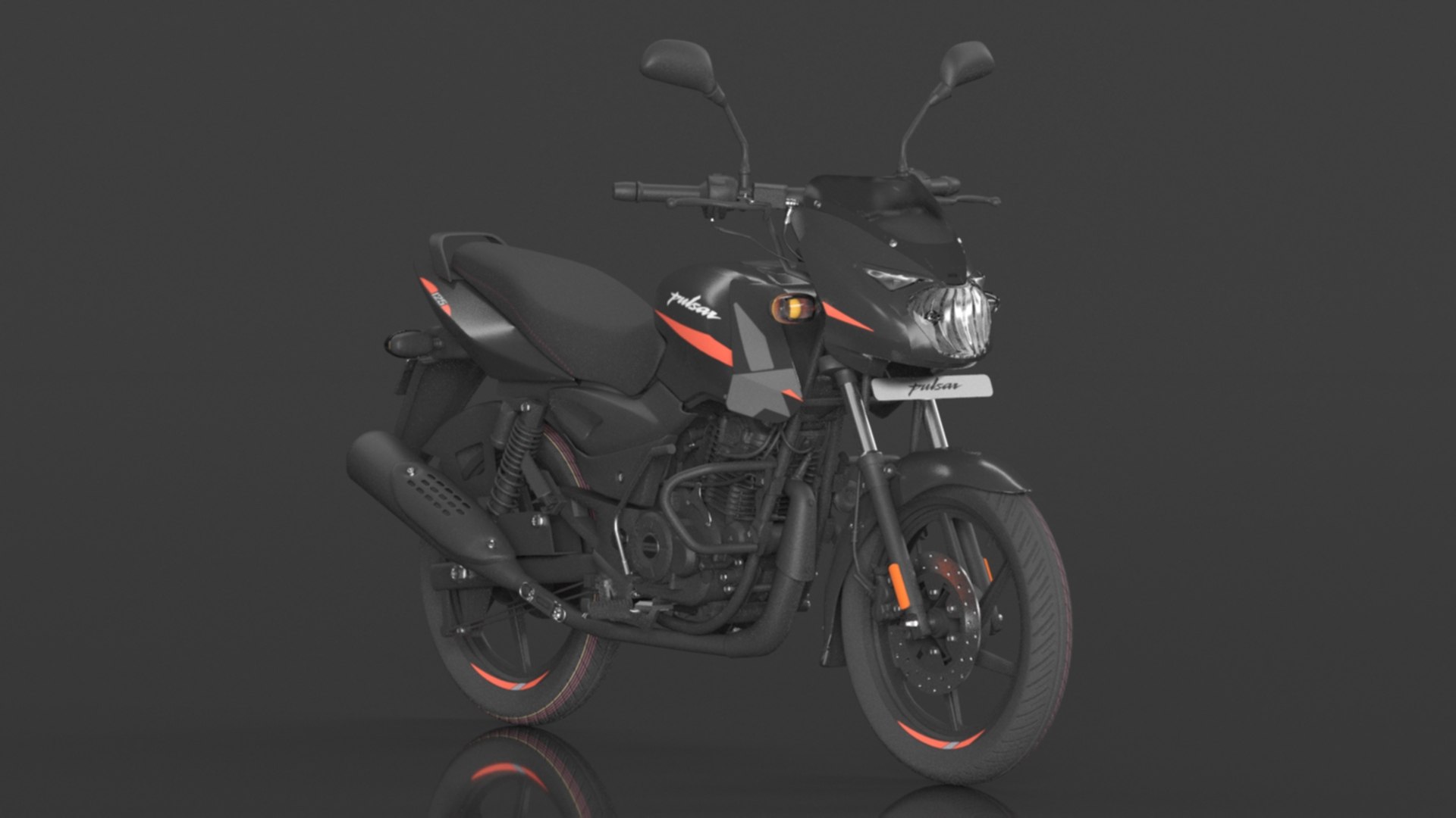 3D Model Bajaj Pulsar 125 Neon Disc Bike Motorcycle - TurboSquid 2397727