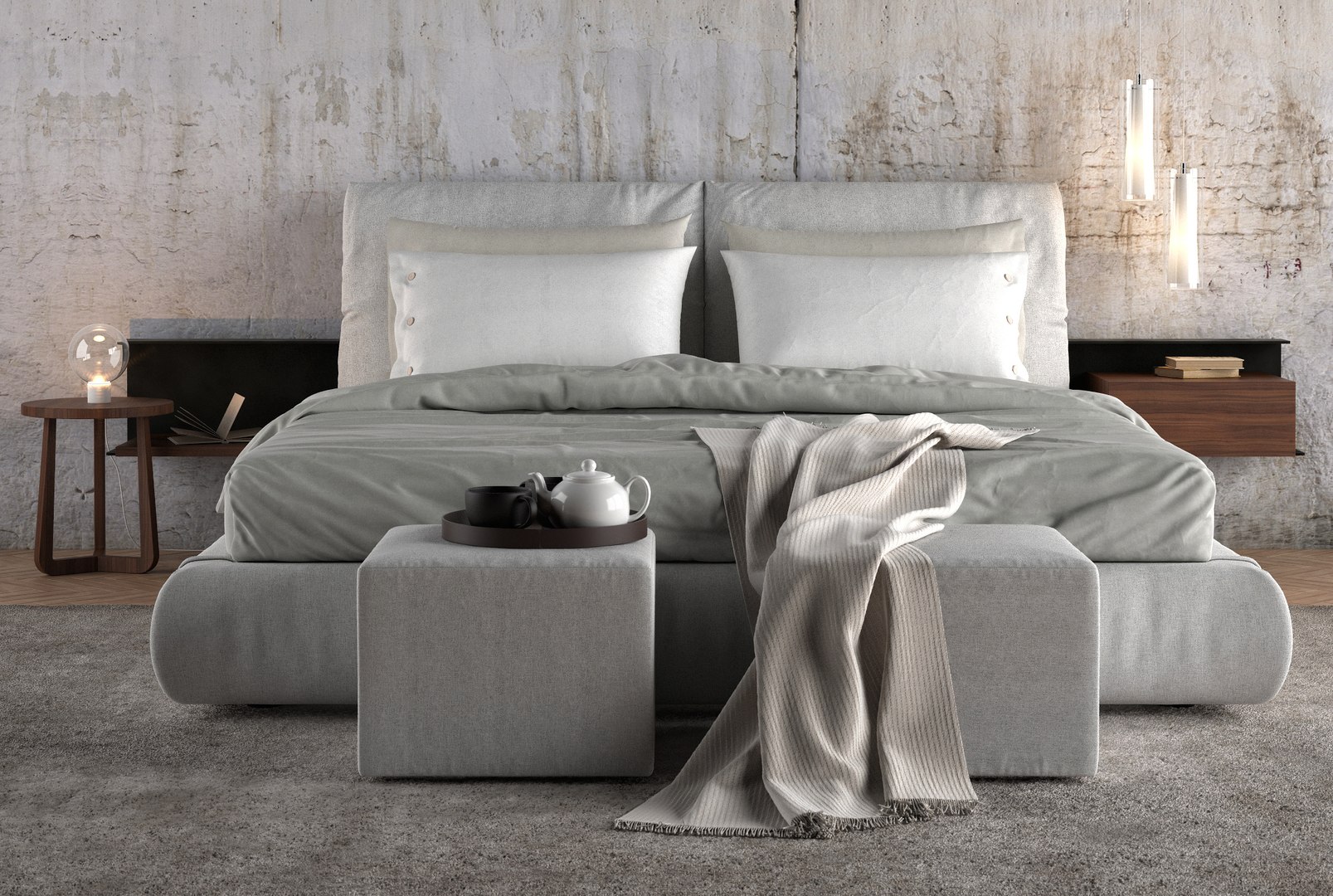 3D Model Bed Flexform Newbridge - TurboSquid 1232586