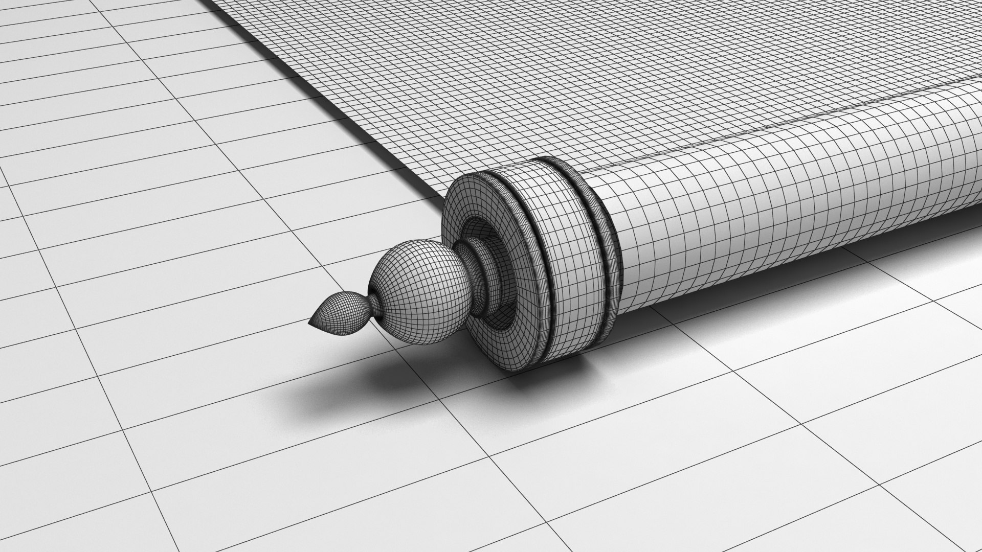 3d Rigged Scroll Paper