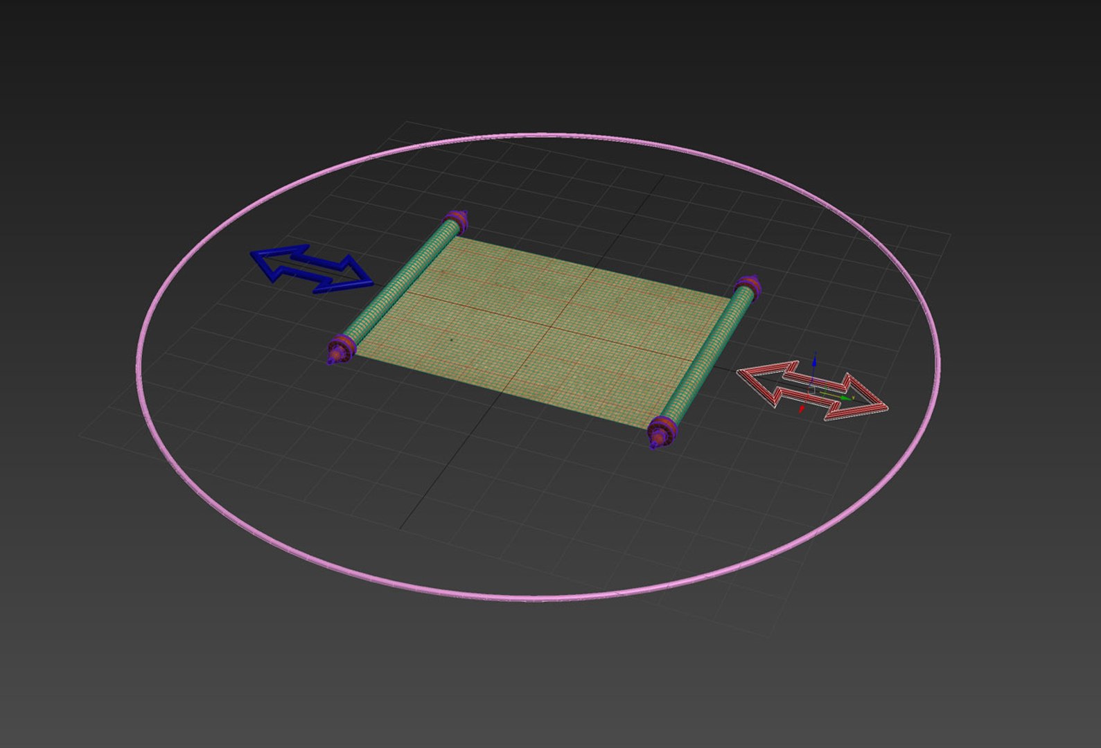 3d Rigged Scroll Paper