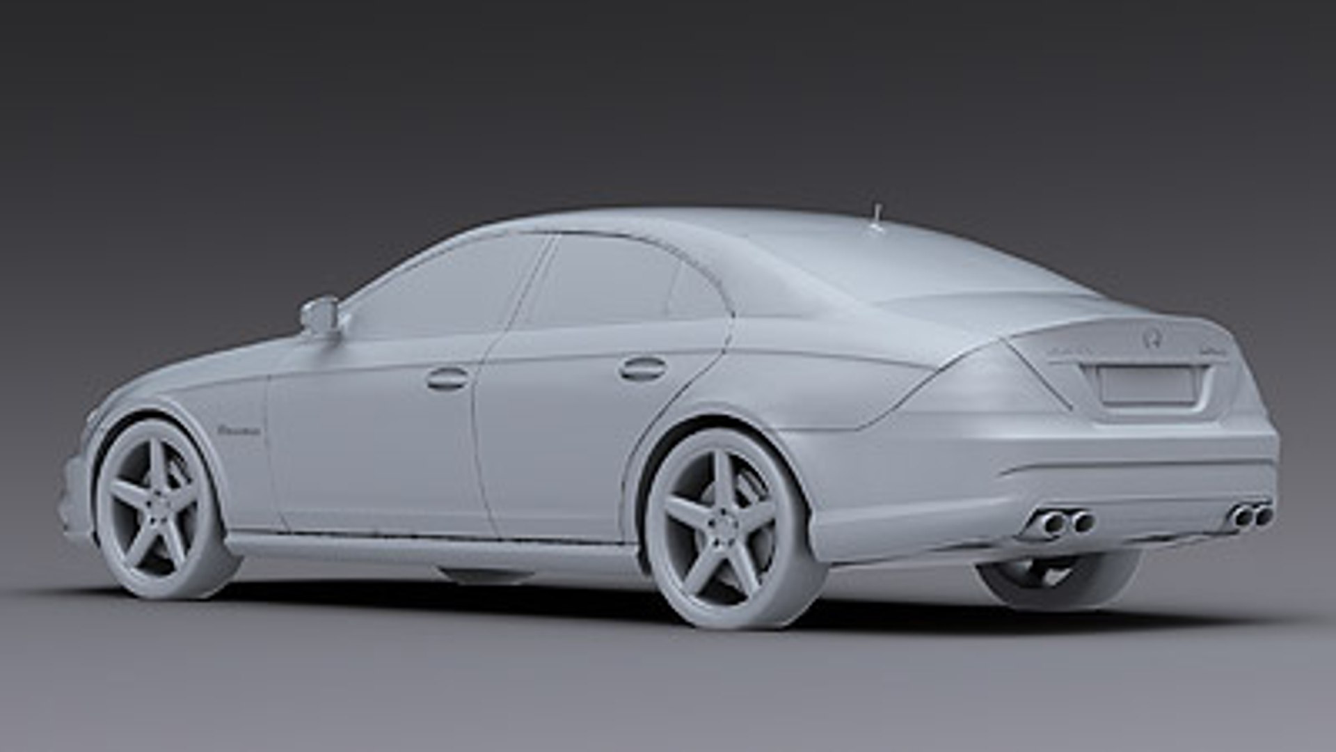 mercedes cls 3d model