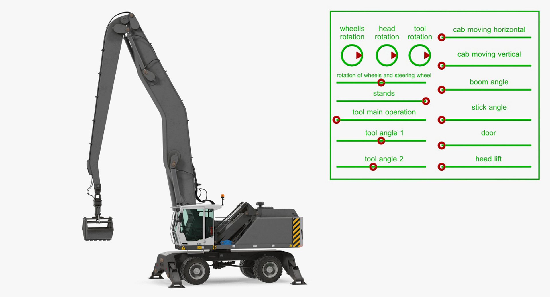3D Grab Loader Wheels Generic - TurboSquid 1336115