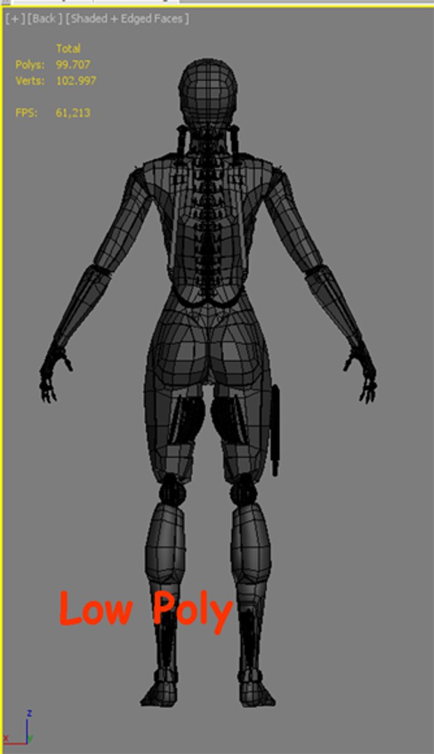 3d Model Droid Women