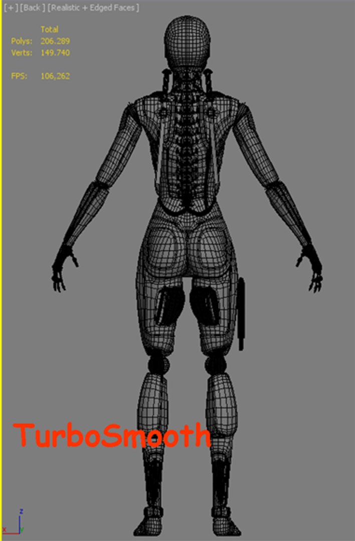 3d Model Droid Women