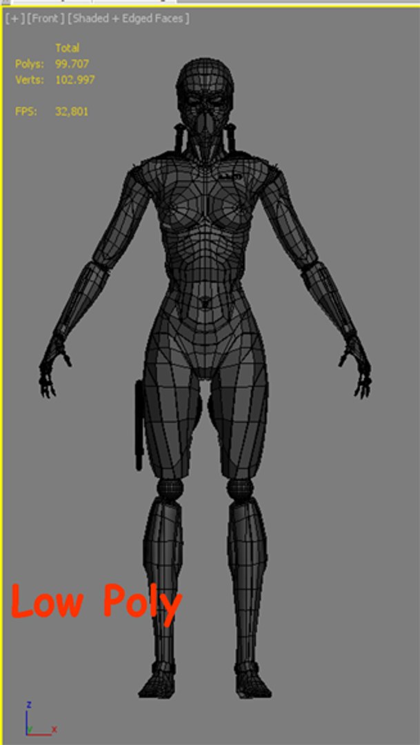 3d Model Droid Women