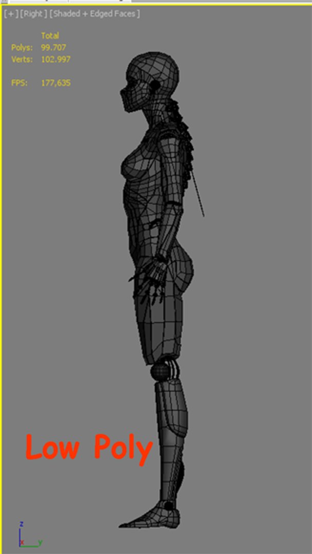 3d Model Droid Women