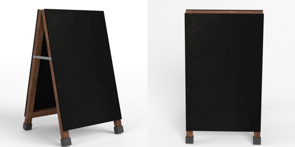 Chalkboard street sign 3D model - TurboSquid 1232284