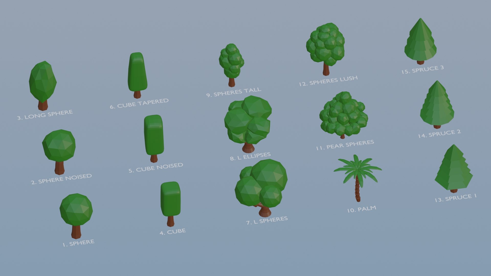 Animated Timber Pack 15 Stylized Low-Poly Trees 3D Model - TurboSquid 2071249