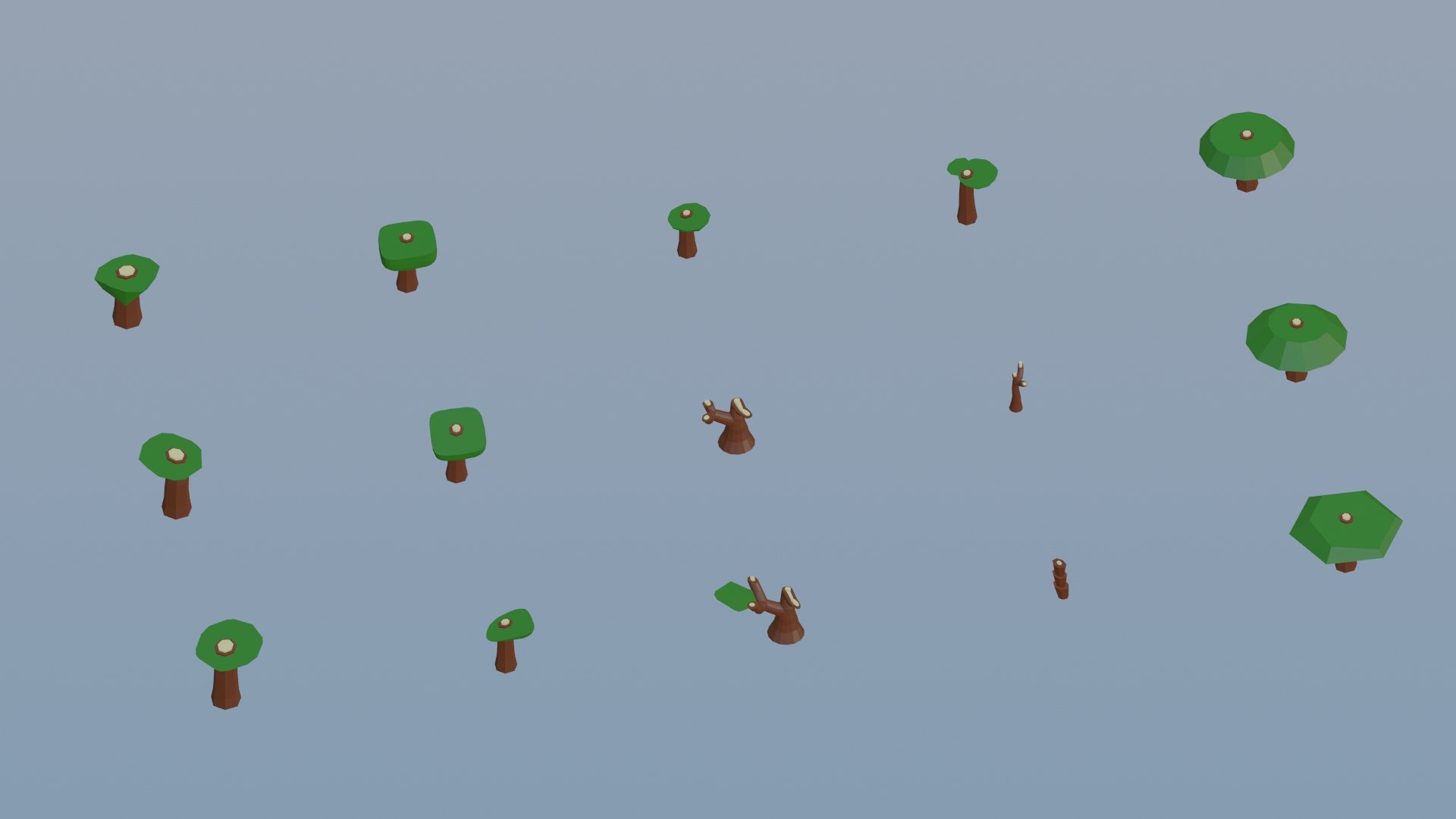 Animated Timber Pack 15 Stylized Low-Poly Trees 3D model - TurboSquid ...