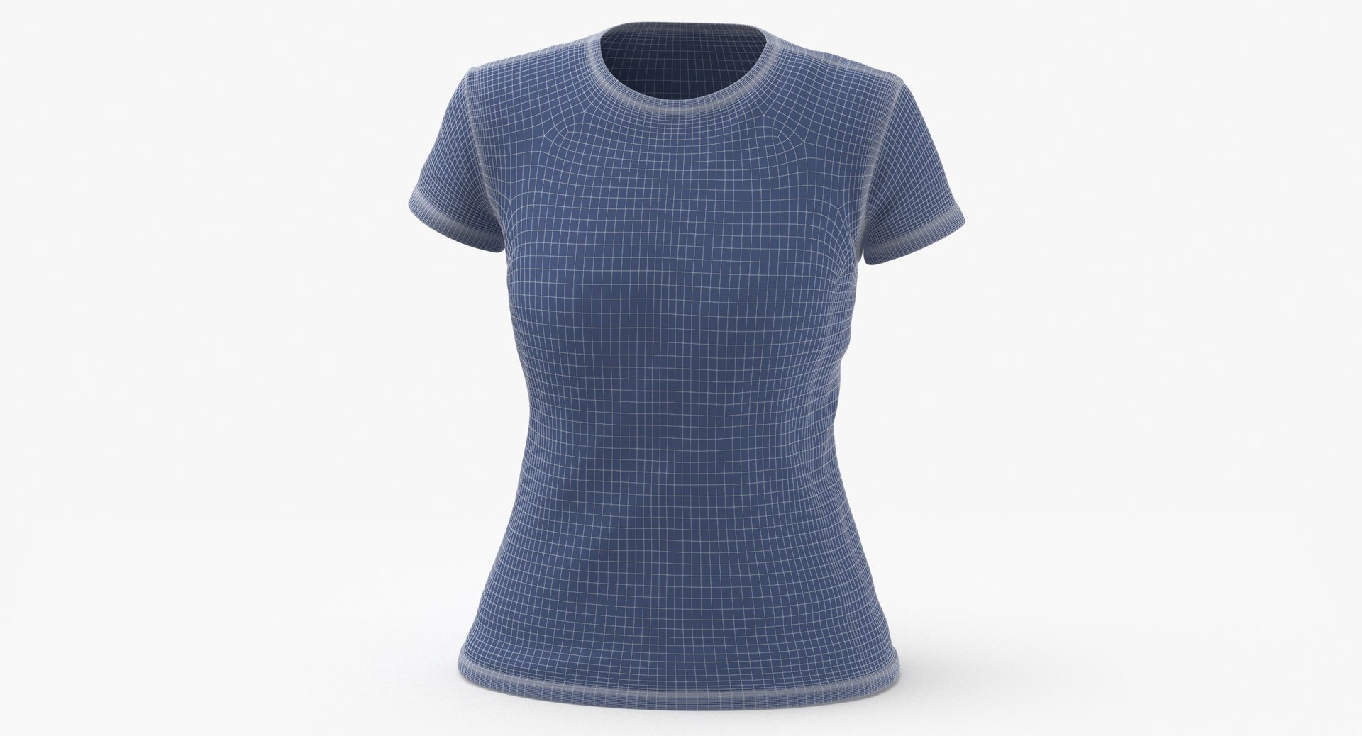 Female Crew Neck Worn Pink 3D model - TurboSquid 1731318