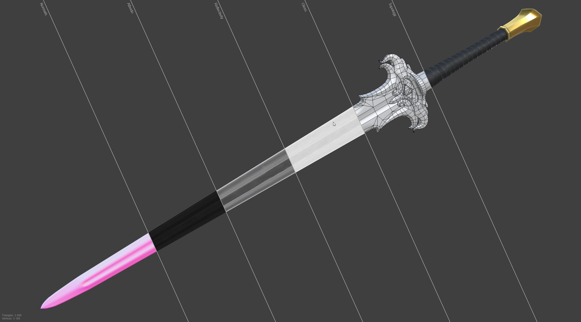 Fantasy Sword 3D Model - TurboSquid 2133373
