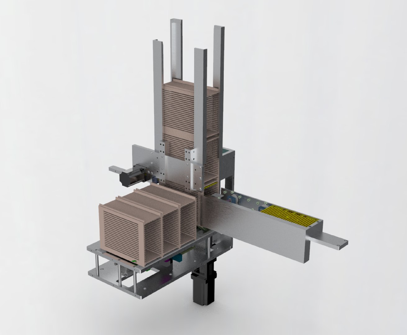 3D Tray Loading And Unloading Mechanism - TurboSquid 1875335