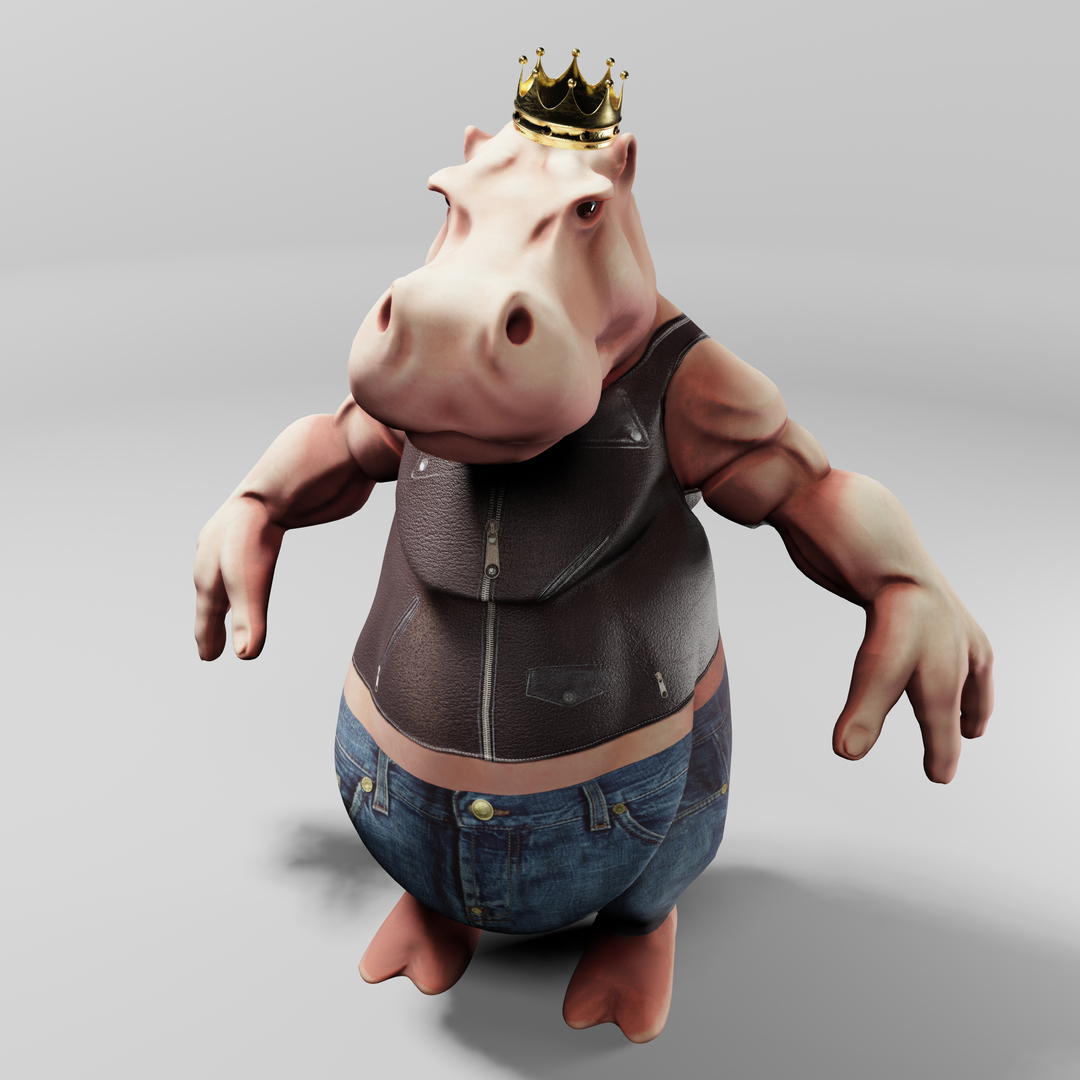 3D Hippo Print Model - TurboSquid 1664369
