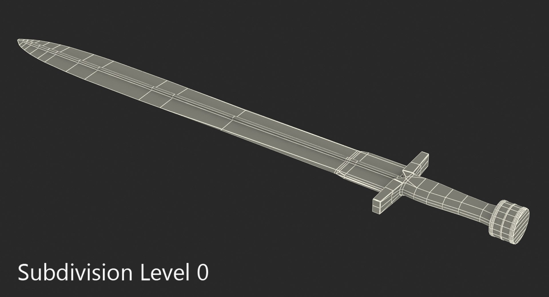 3d Model Greek Xiphos Sword