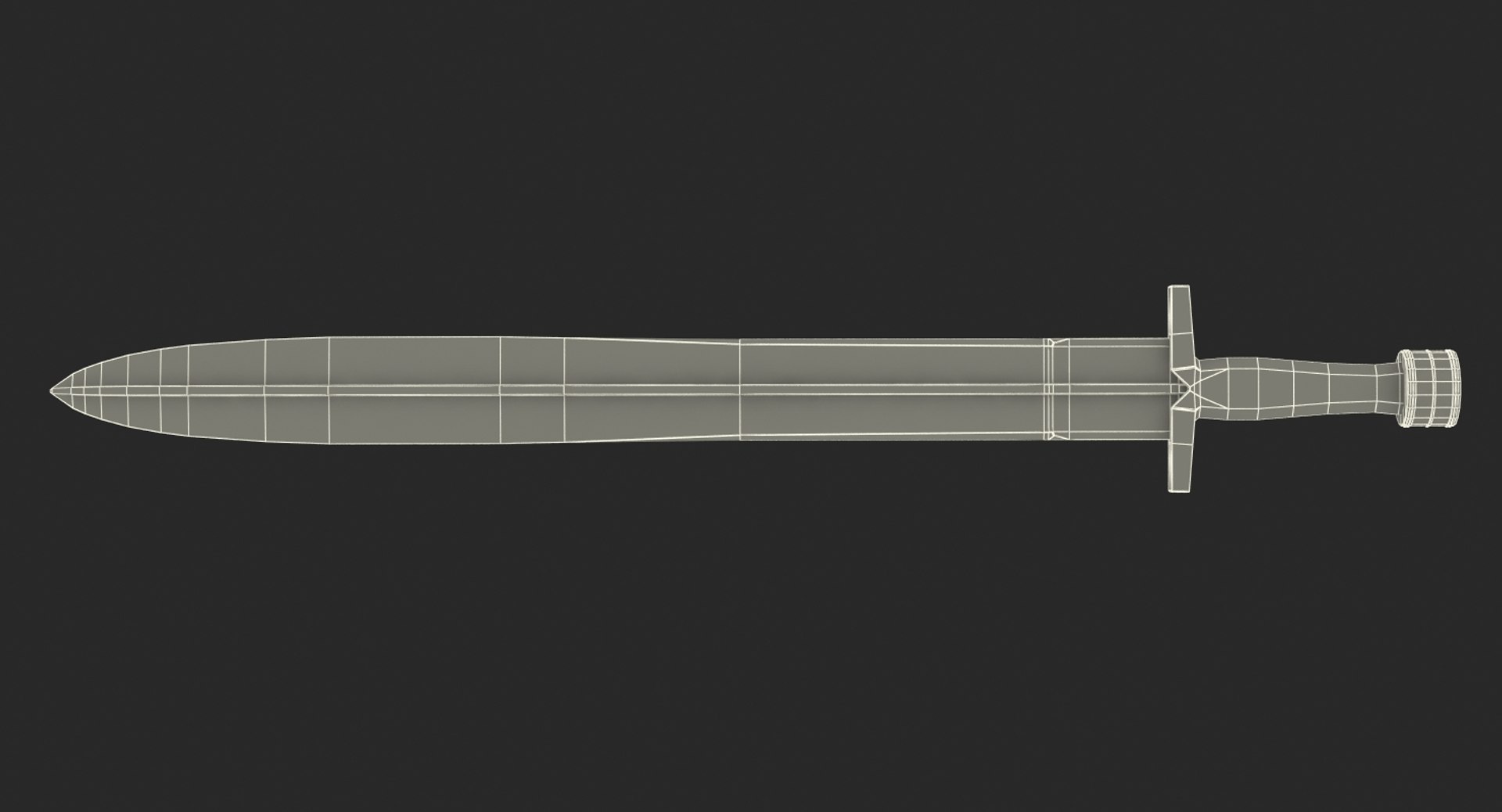 3d Model Greek Xiphos Sword