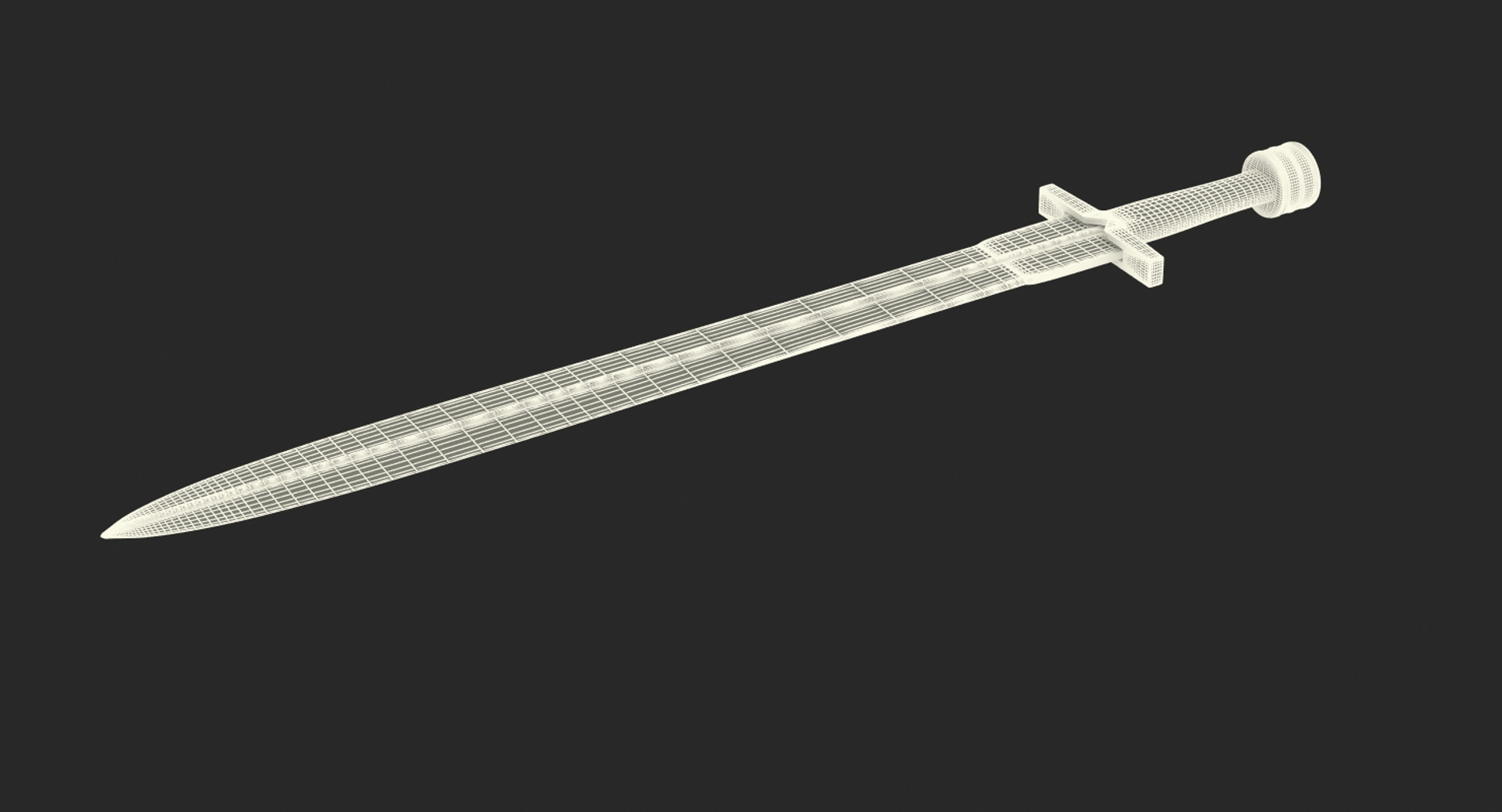 3d Model Greek Xiphos Sword