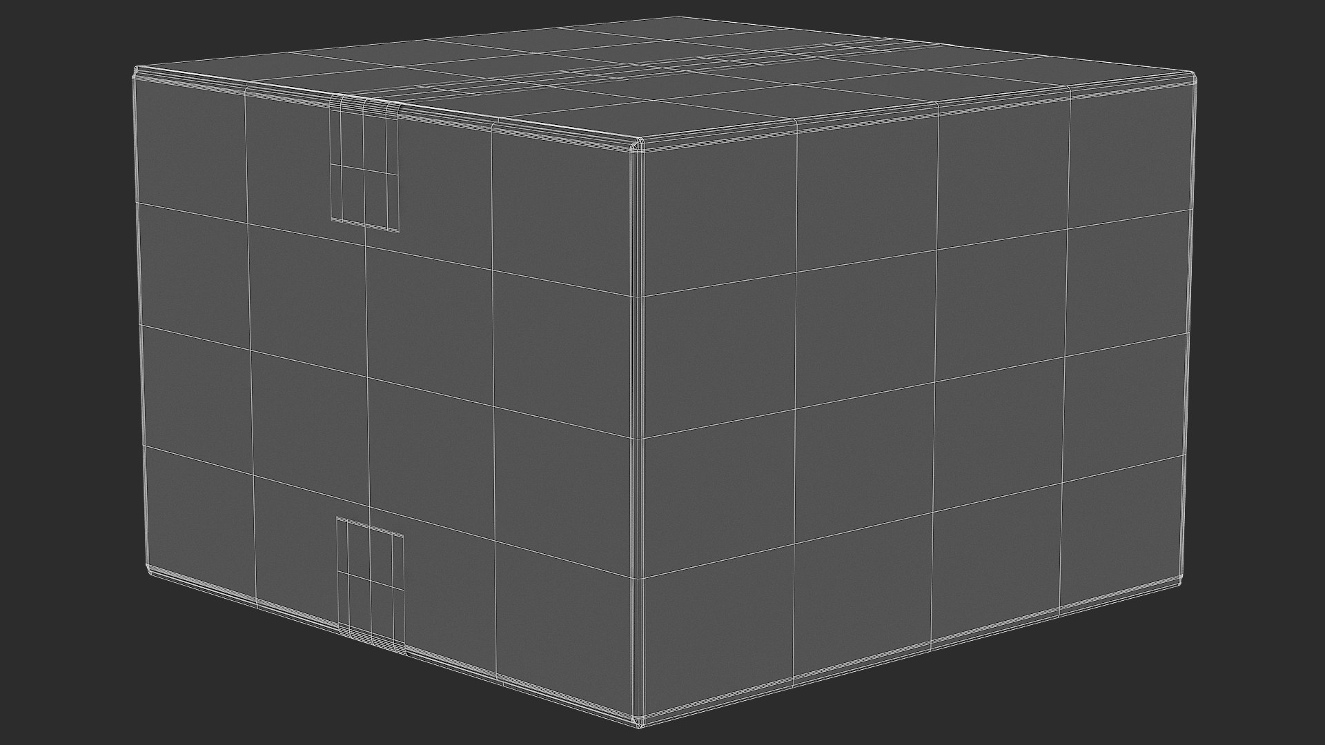 3D Model Cardboard Box 4 Closed V1 - TurboSquid 2287077