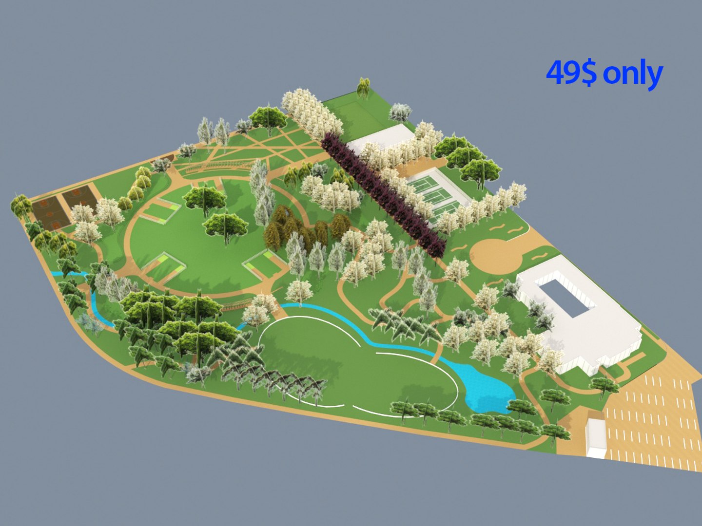 Forest Park Ready 3d Model