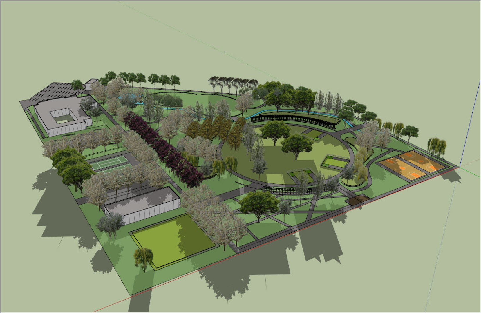 Forest Park Ready 3d Model