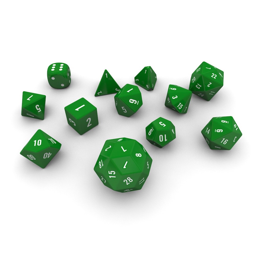 3d Polyhedral Dice Set - Model