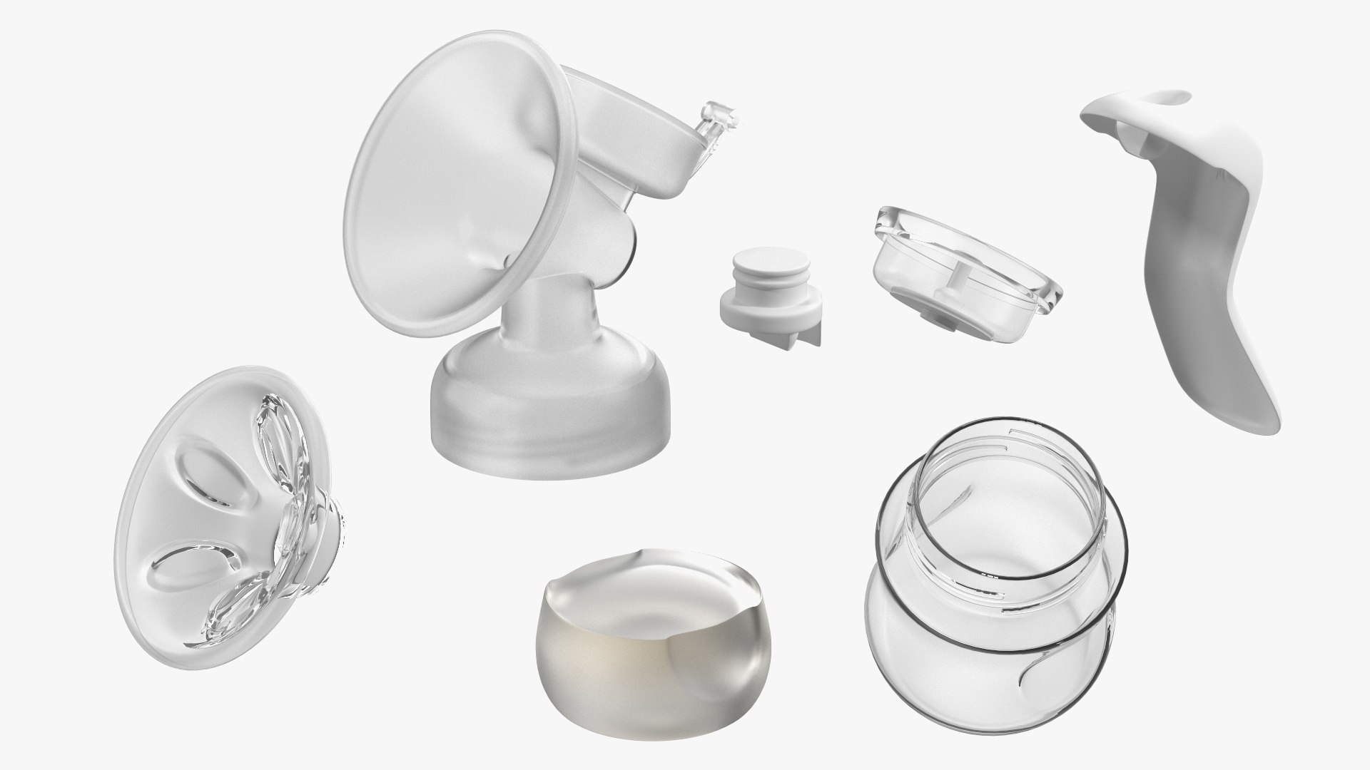 Manual Breast Pump With Milk Model - TurboSquid 2135054