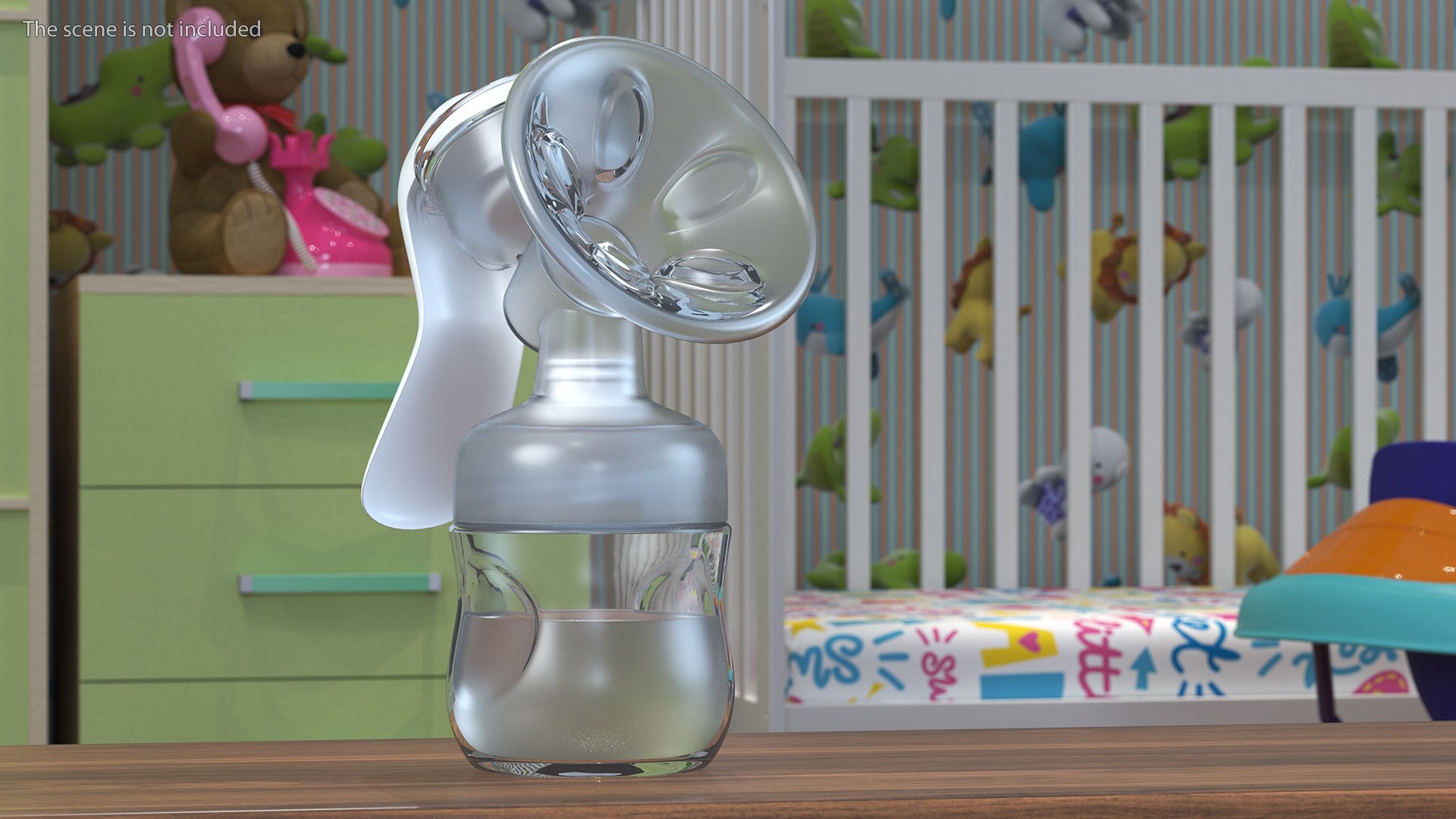 Manual Breast Pump With Milk Model - TurboSquid 2135054