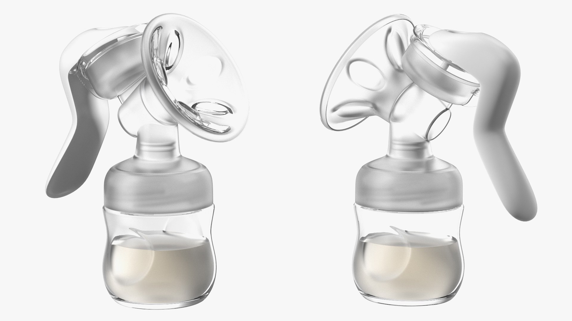 Manual Breast Pump With Milk Model - TurboSquid 2135054