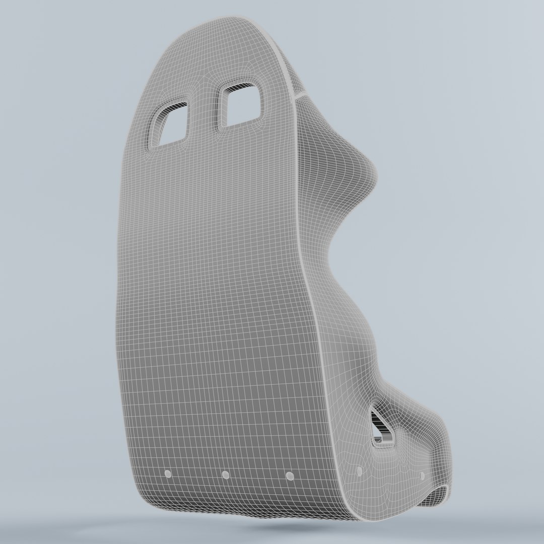 OMP TRS-E PLUS Racing Blue Seat 3D Model - TurboSquid 1803871