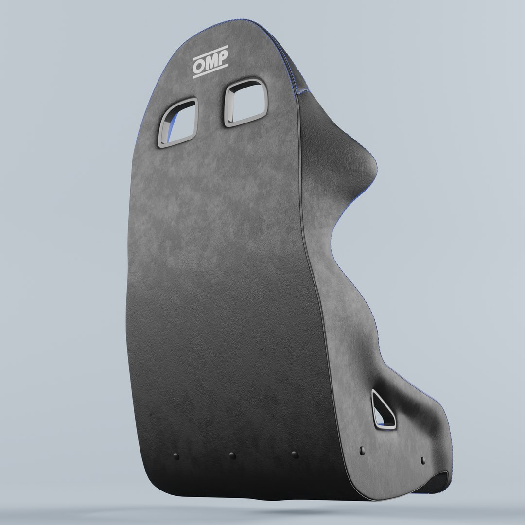 OMP TRS-E PLUS Racing Blue Seat 3D Model - TurboSquid 1803871
