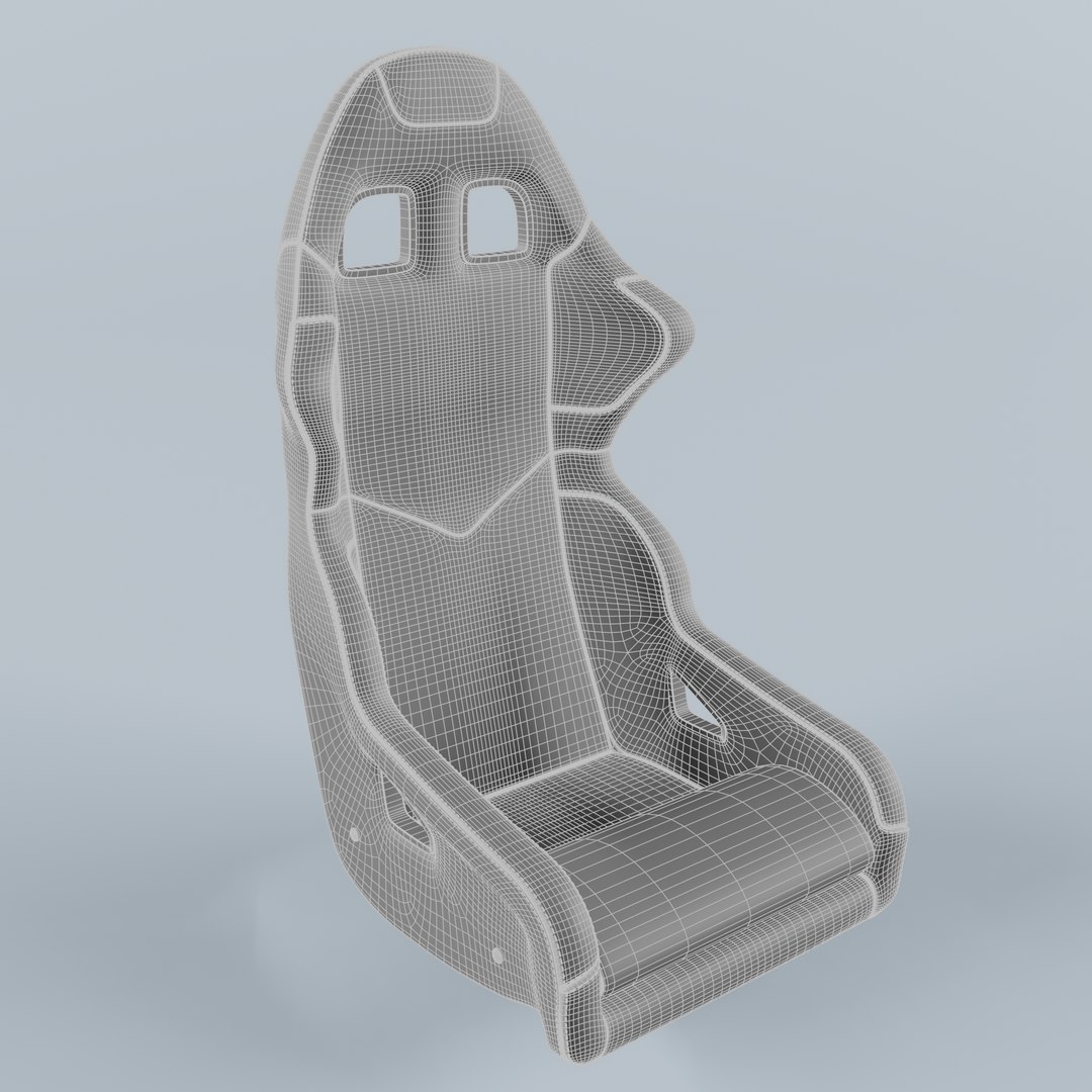 OMP TRS-E PLUS Racing Blue Seat 3D Model - TurboSquid 1803871