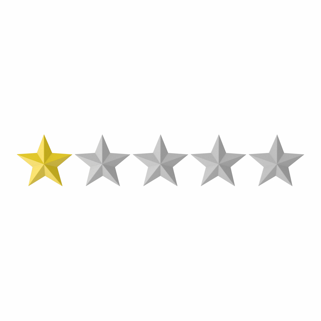 One Star Rating Model - TurboSquid 2113434