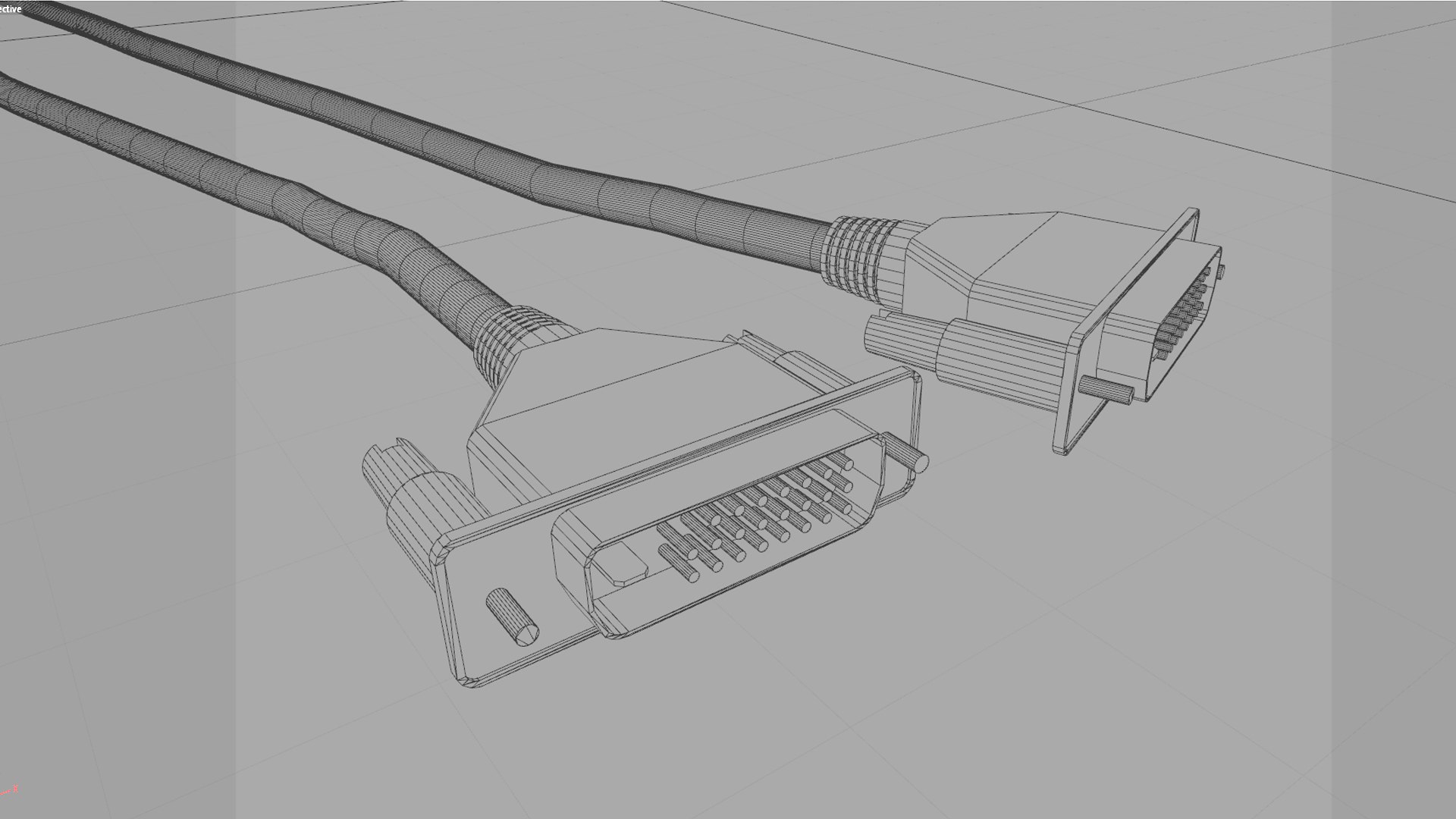 3d cable dynamic spline model