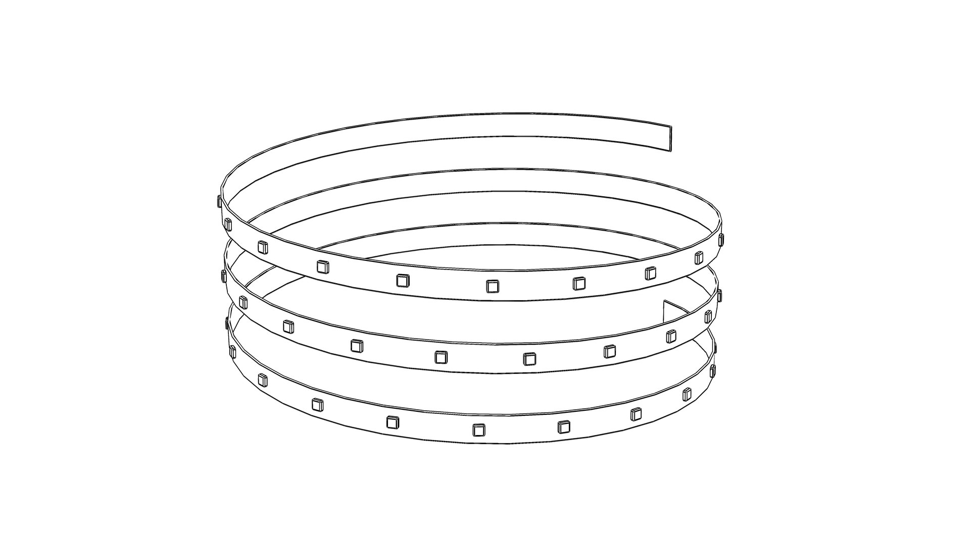 3D Model LED Strip Roll - TurboSquid 2001181