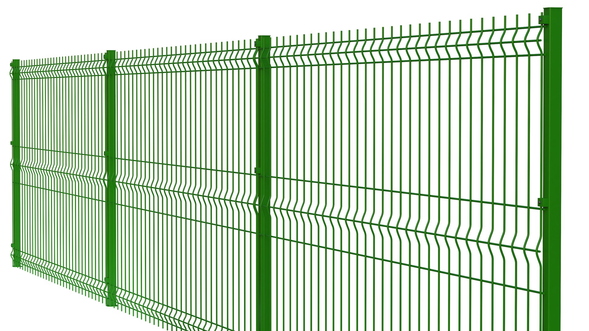 Wire Fence Collection 3D Model - TurboSquid 2097870