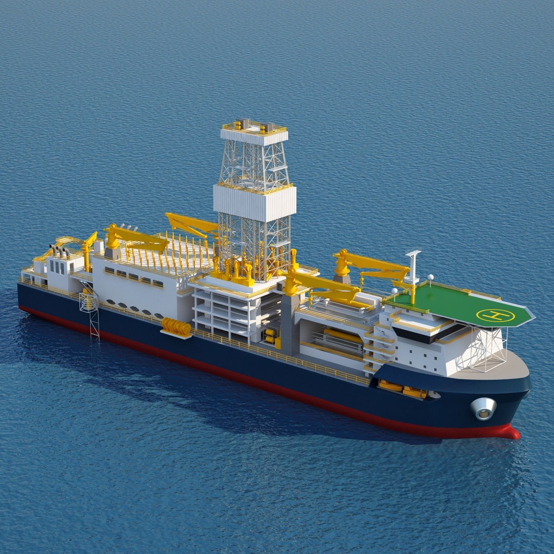 3d Drillship Drill Ship