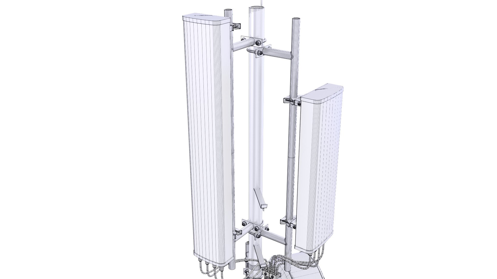 Rooftop Cell Tower Station 38 3D - TurboSquid 2096443