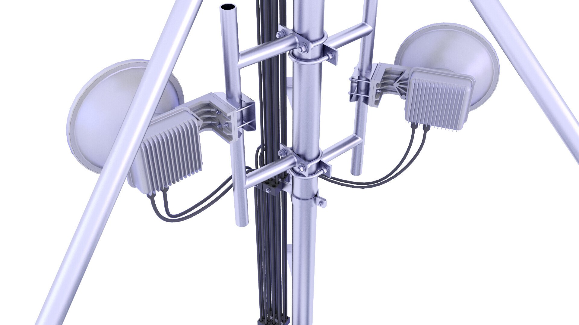 Rooftop Cell Tower Station 38 3D - TurboSquid 2096443