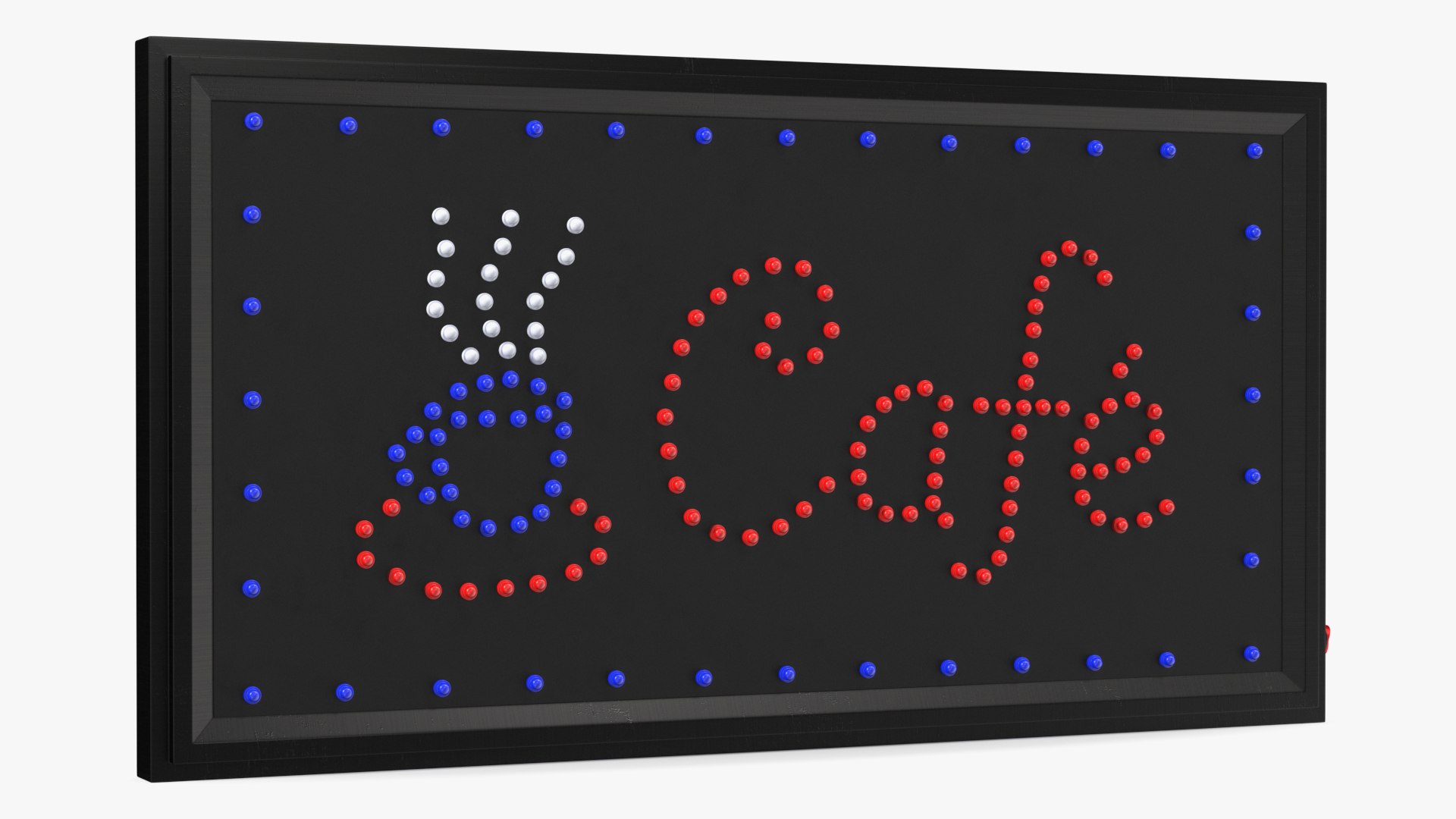 3D Model Classic LED Cafe Light Board Sign OFF - TurboSquid 2106251