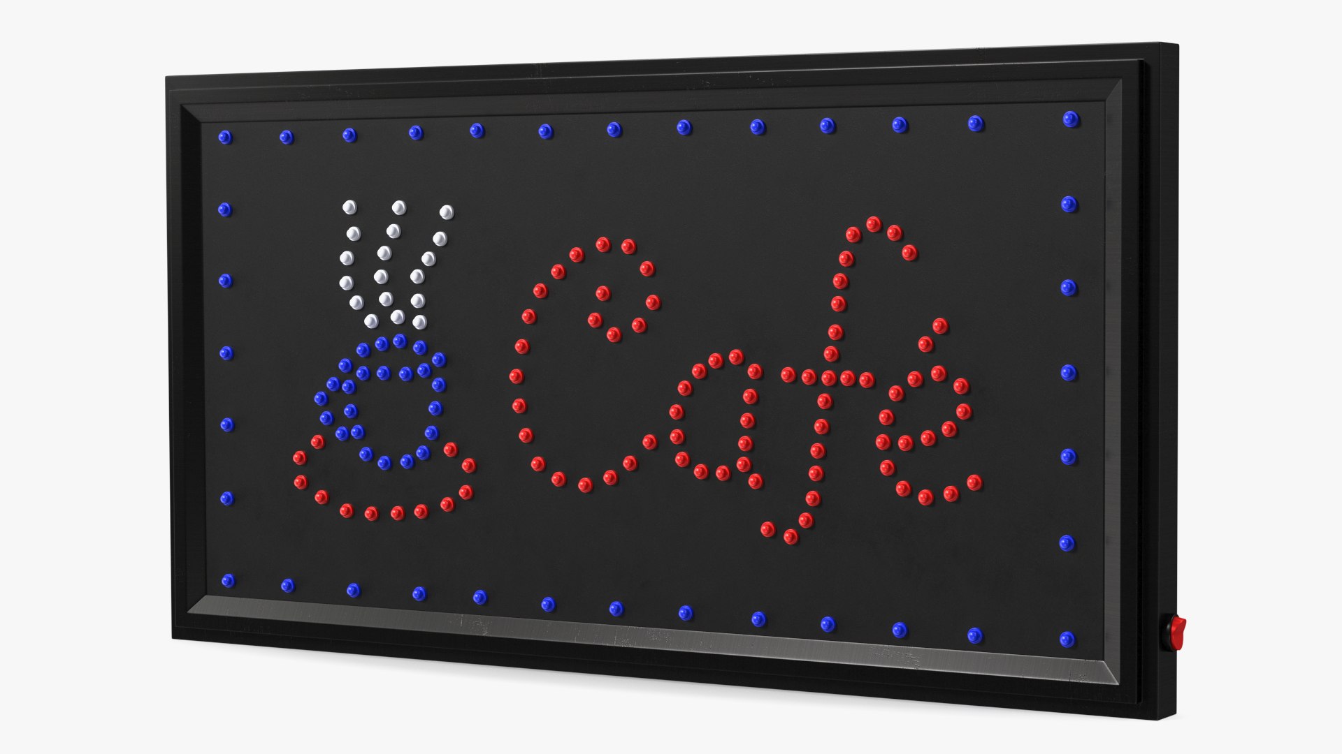 3D Model Classic LED Cafe Light Board Sign OFF - TurboSquid 2106251