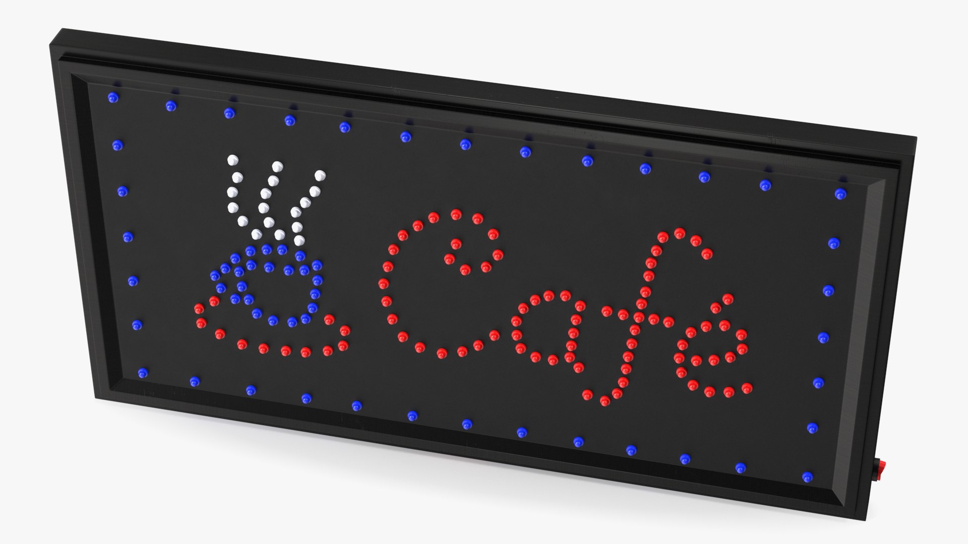 3D Model Classic LED Cafe Light Board Sign OFF - TurboSquid 2106251